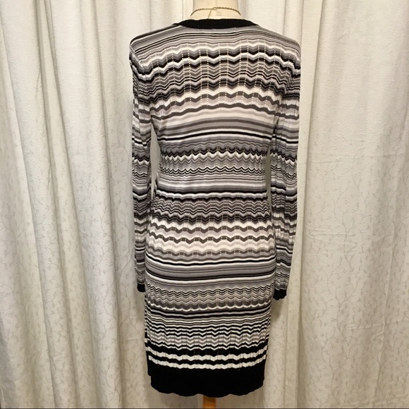 Spense | Sweaters | Spense Long Cardigan With Pockets Black White ...